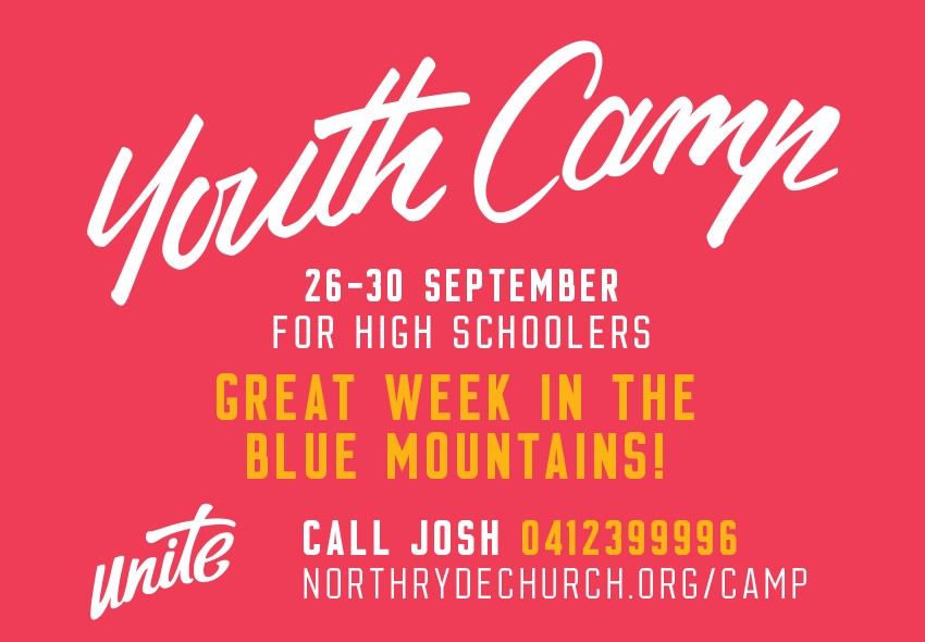 Advert – Youth Camp – Aug 2016 | North Ryde Christian Church